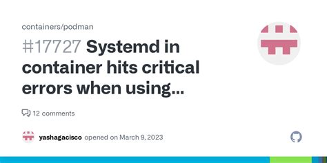 Systemd In Container Hits Critical Errors When Using Private Cgroup Namespace On Centos 8