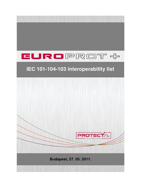Iec 101 104 103 Interoperability Pdf Bit Rate Interoperability
