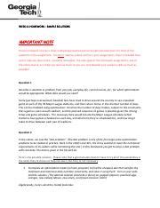 Week 11 Hw Solutions Fall 1 Pdf WEEK 11 HOMEWORK SAMPLE SOLUTIONS IMPORTANT NOTE These