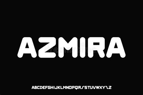 Rounded Sans Serif Display Font Vector Design Stock Illustration Illustration Of Design Style