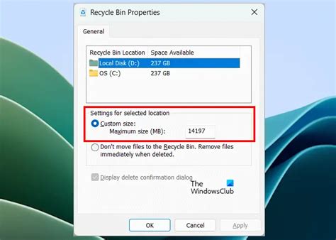 Enable Disable Delete Confirmation Box For Recycle Bin In Windows 1110