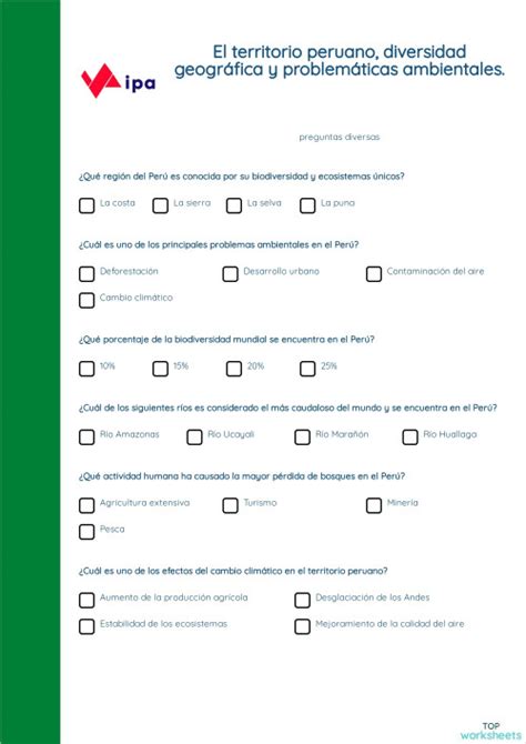 Mapa Comunidades Autónomas Ficha Interactiva Topworksheets