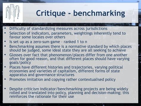 Urban Indicators City Benchmarking And Real Time Dashboards Knowing And Governing Cities