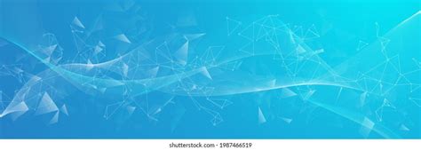 Polygonal Science Background Connecting Dots Lines Stock Vector Royalty Free 1987466519
