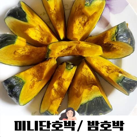 미니단호박 효능 9가지 밤호박 껍질째 먹기 네이버 블로그