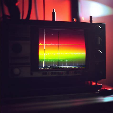 Spectrum Analyzer With A Display Showing Frequency Spectrum Premium