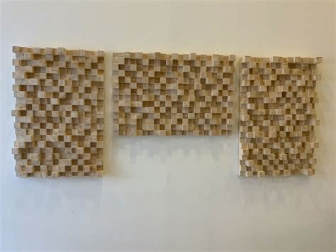 Σet of Three Sound Diffuser Panels Etsy