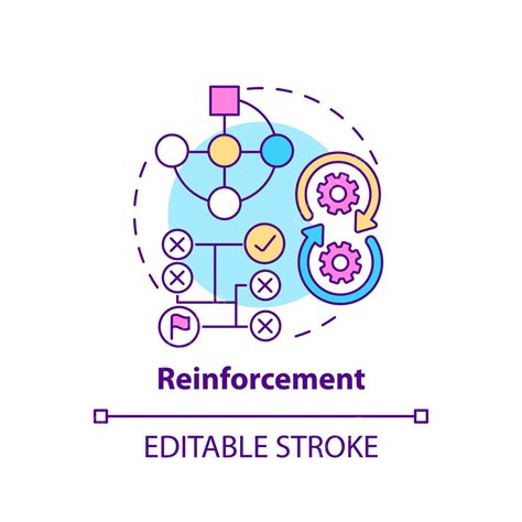 Reinforcement Concept Icon Ai Analysis Linear Vector Ai Analysis Linear Png And Vector With