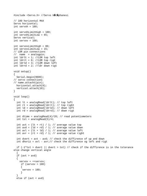 Arduino Code 2 Pdf