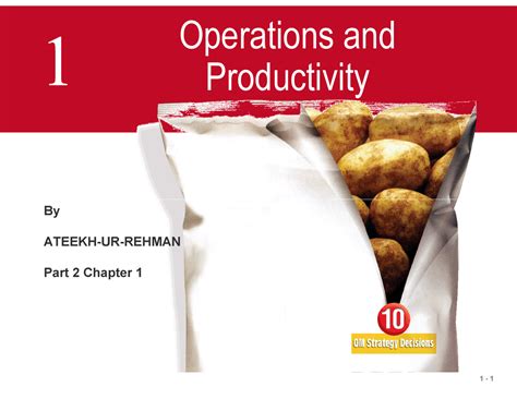 ch1 part2 lecture notes operations and productivity operations and