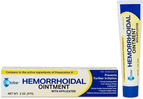 Globe Hemorrhoidal Ointment 4 Pack 2 Oz Phenylephrine Hcl