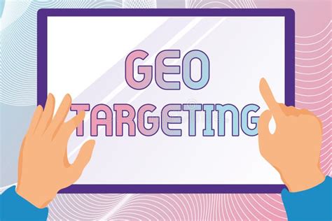 Text Sign Showing Geo Targeting Internet Concept Digital Ads Views Ip Address Adwords Campaigns