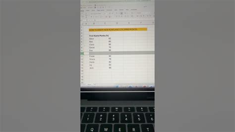 How To Insert New Rows And Columns In Excel Gen Z Techie Excel