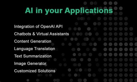 Integrate Artificial Intelligence Into Your Projects Using Openai Chatgpt By Webrokx Fiverr