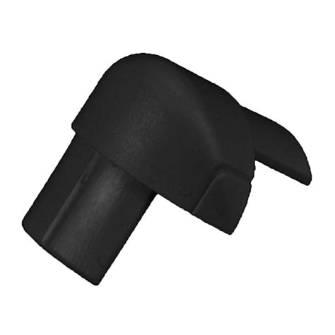 16mm X 8mm Black Smooth Fit Right Angled External Bend Trunking Adapter Over Top Diy At Bandq