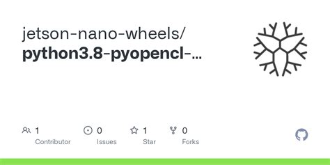 Github Jetson Nano Wheelspython38 Pyopencl 202126