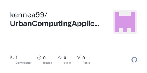 Github Kennea Urbancomputingapplication