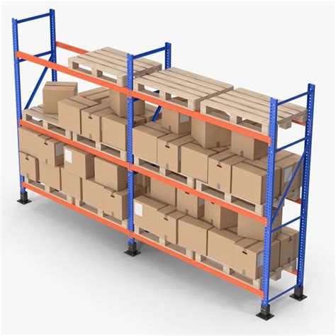 팔레트 랙 및 판지 상자 3d 모델 Turbosquid 2161150