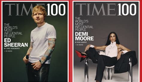 Demi Moore Ed Sheeran E Donald Trump Estão Entre As Pessoas Mais