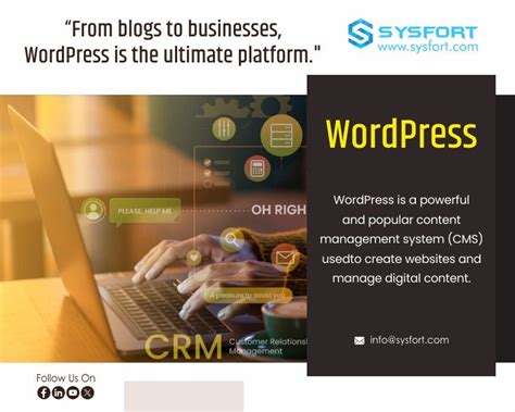 Sysfort Inc On Linkedin Wordpresswonders Codecrafting Webdevelopmentmagic Digitalexcellence
