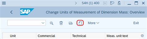 How To Create A Unit Of Measurement In Sap S4 Hana