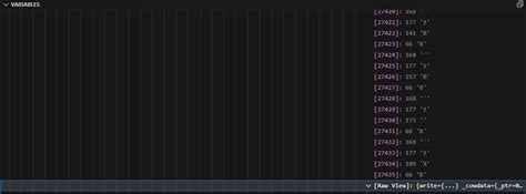Have A Way To Access The [raw View] Of A Large Array Without Having To Scroll All The Way