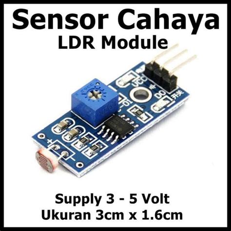 Jual Ldr Module Light Sensor Modul Sensor Mendeteksi Cahaya Dengan Ldr