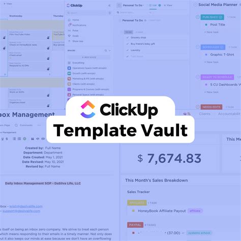 Clickup Templates Clickup Template Shop Dasilva Life