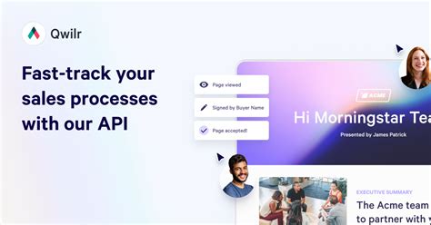 Proposal Software And Quote Automation Tool Api Qwilr