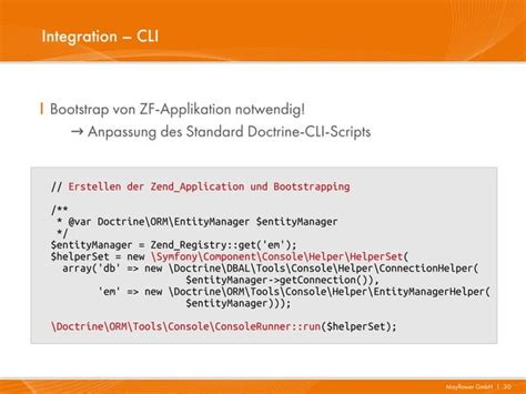 Zend Framework Meets Doctrine 2 PPT