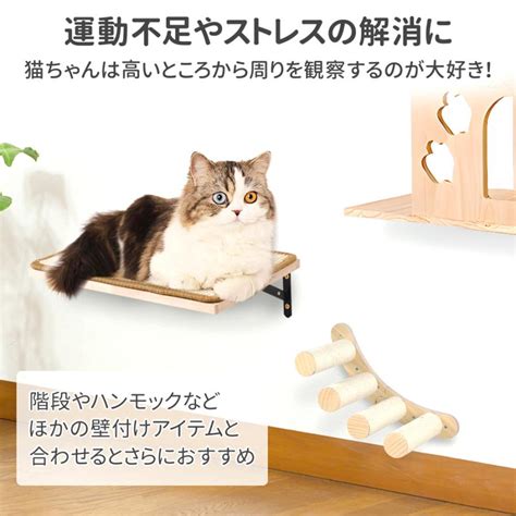 【楽天市場】【最大30％offクーポン！店舗全品 Ss限定】3個セット キャットステップ 壁付け 階段 猫用 猫ステップ キャットウォーク 壁