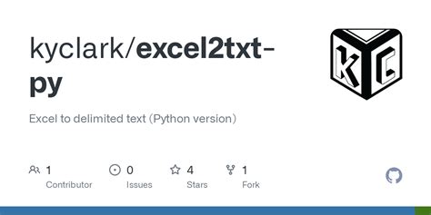 GitHub Kyclark Excel Txt Py Excel To Delimited Text Python Version
