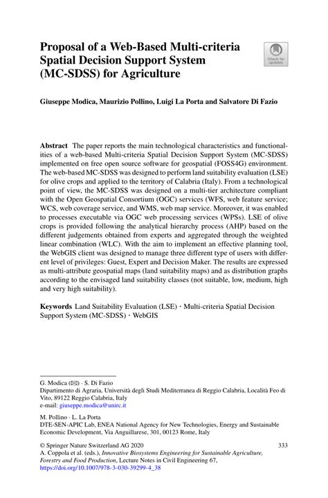 pdf proposal of a web based multi criteria spatial decision support