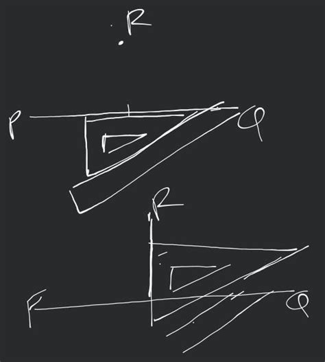 draw any line segment pq take any point r not on it through r draw a per