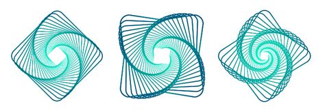 트위스트 컬러 나선형 세트 와이어 프레임 워프 모양 벡터 기술 터널 나선형에 대한 스톡 벡터 아트 및 기타 이미지 나선형