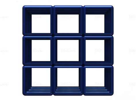 Wireframe Shape Rubik Cube 3d Printing Model Stl