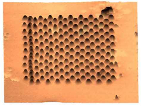 High Quality Sample Patterned Where The Smallest Distance Between Two