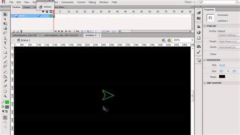 flash asteroids game 1 setup and graphics youtube