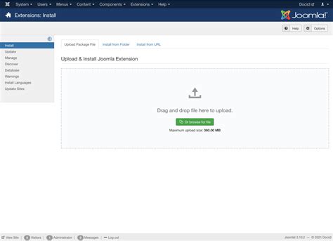 Help Extensions Extension Manager Install Joomla Documentation