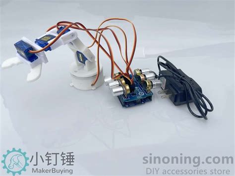 5dof Five Degree Of Freedom Servo Robotic Arm For Arduino Potentiometer Knob Control Robotic Arm