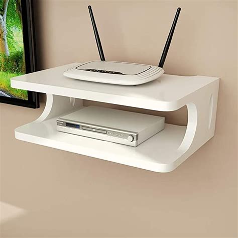 Lxyfms Wall Mount Bracket Tv Box Set Top Box Modem Cable Box For Wifi Router Dvd Player