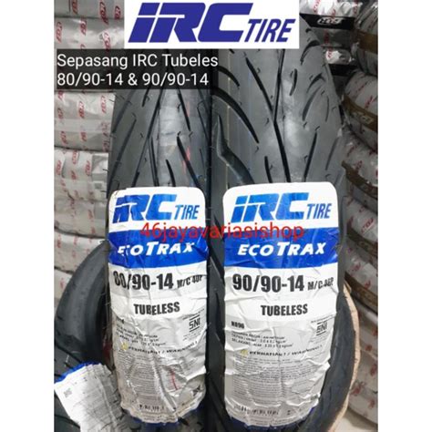 Jual Paket Ban Luar Tubles Irc Nr96 Ecotrax Ring 14 Ukuran 8090 14