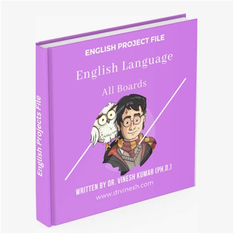 Class 10 English Project File Pdf Dr Vinesh Kumar