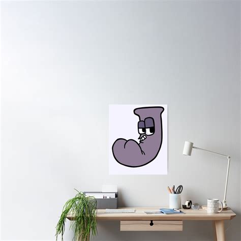 Alphabet Lore Letter J Poster For Sale By U Name Redbubble