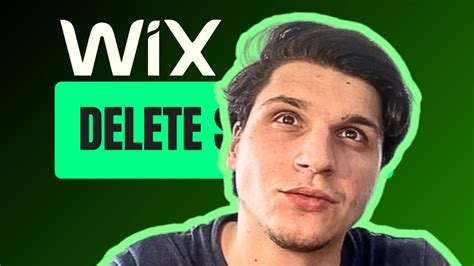 How Can I Delete Section On Wix Website Builder Youtube