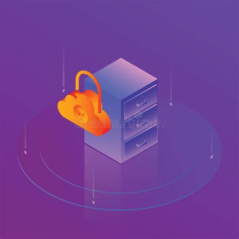 Data Protection Cloud Computing Security Concept Stock Image Image Of Data Communication