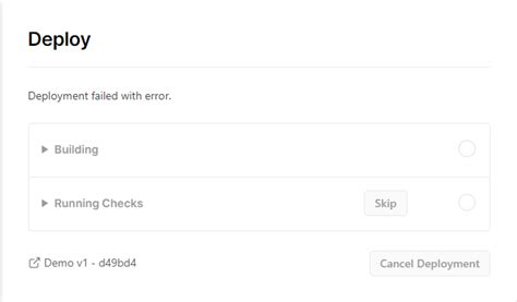 Nextjs Nextjs Project Deployment On Vercel Failed Without Any