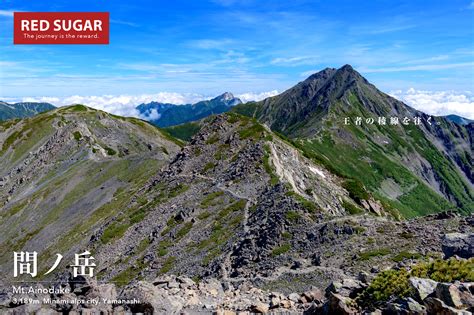 【南アルプス】鳳凰三山、白き稜線と奇岩に彩られた白亜の山の旅 Red Sugar