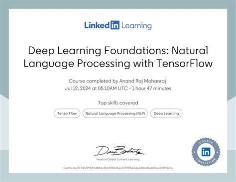 Anand Raj Mohanraj On Linkedin Certificate Of Completion