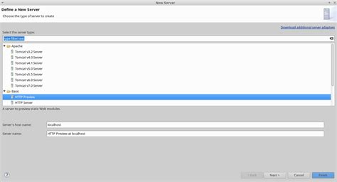 Only The Tomcat V Is Not Shown In Eclipse While Defining A New Server Stack Overflow